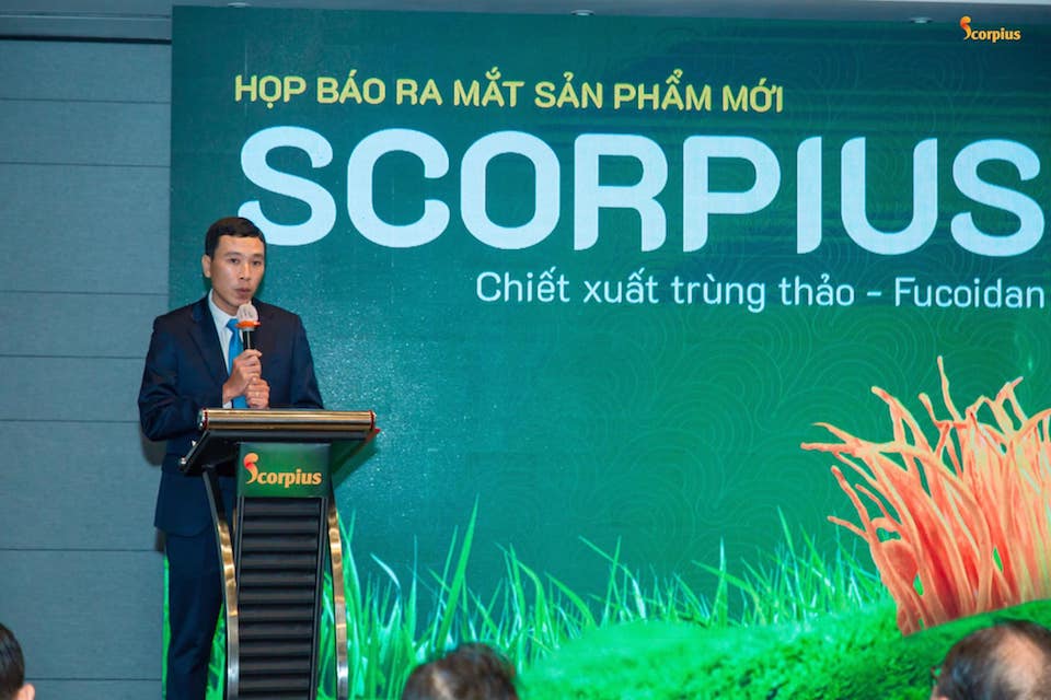 AT Foods ra mắt nước chiết xuất trùng thảo Fucoidan nhãn hiệu Scorpius